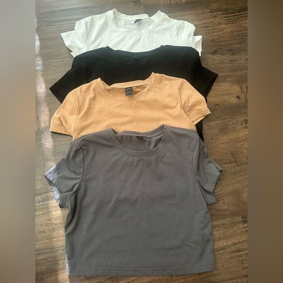 SHEIN | Tops | 4 Pack Crop Top Set | Poshmark